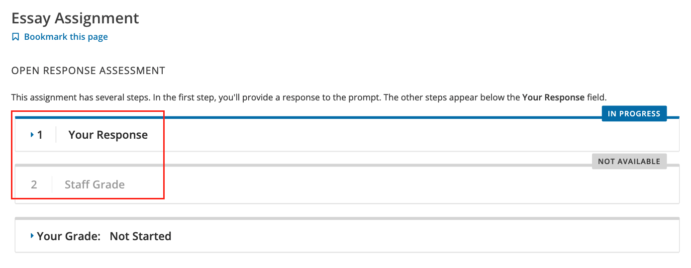 Steps in an open response assessment (ORA) – EducateWorkforce Support